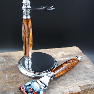 Handmade Wooden Razor Handle - Razor Stand - Shaving Kit -unique Gift ...