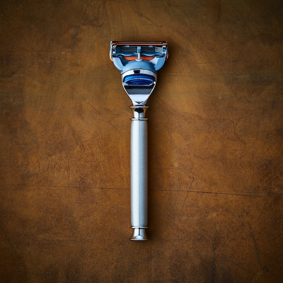 Brushed Aluminum Custom Razor Choose Your Blade | Etsy