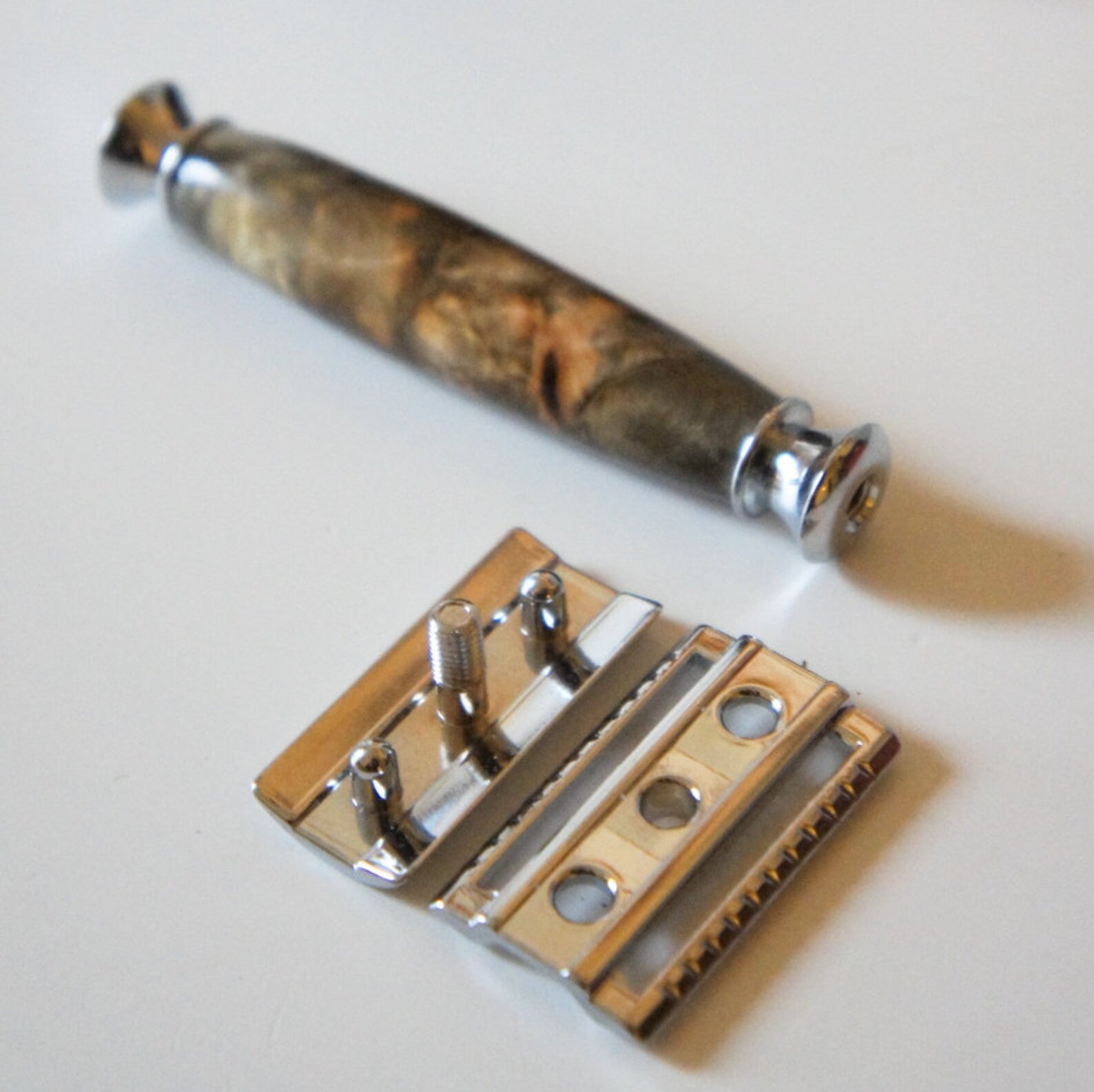 Old School Box Elder Wooden Safety Razor for Double Edge - Etsy