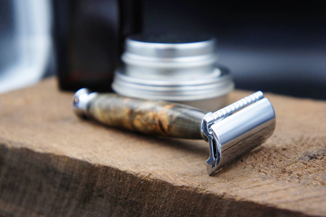 Old School Box Elder Wooden Safety Razor for Double Edge Blades - Etsy