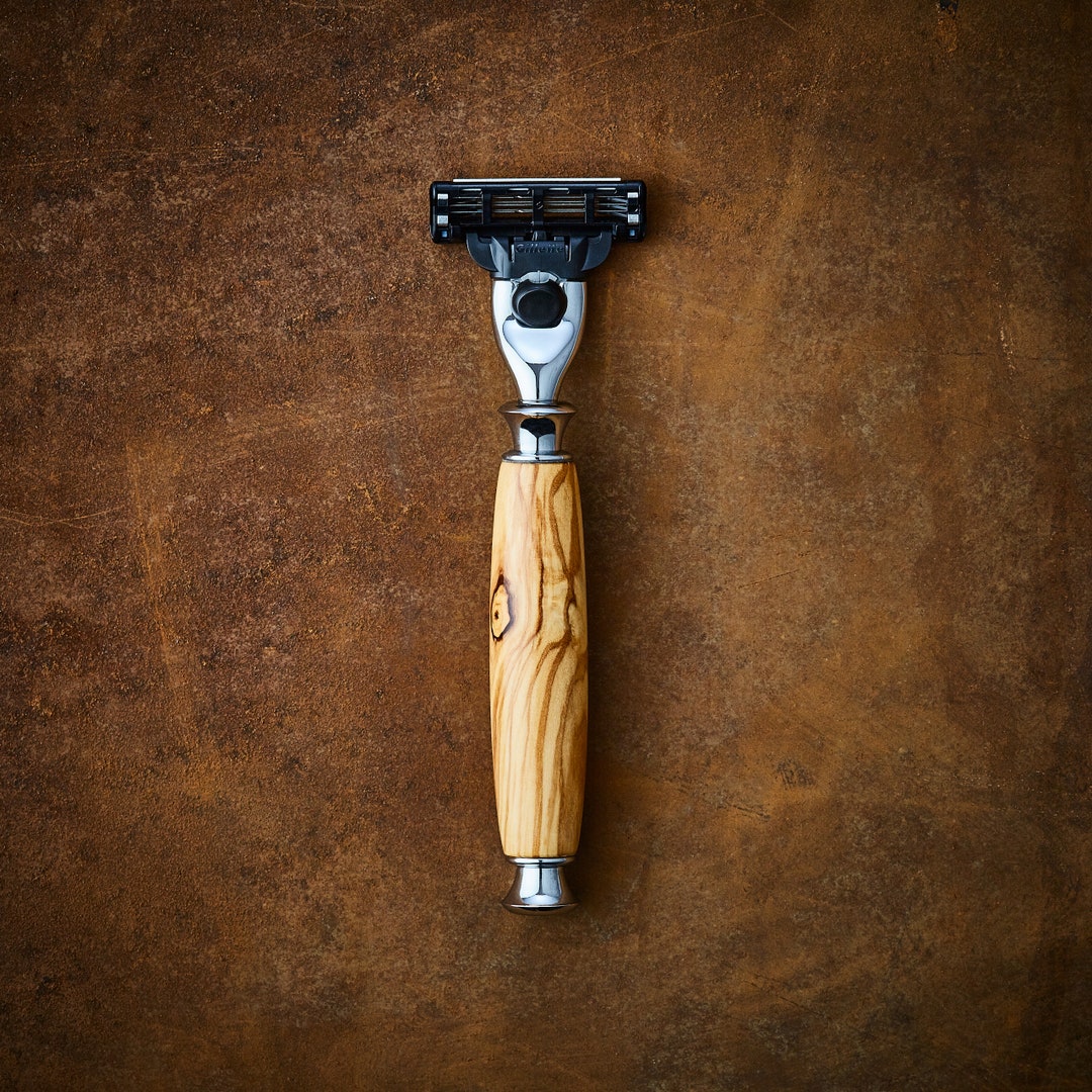 Wooden Razor for Gillette Blades Made From Sustainable Olive Wood - Etsy