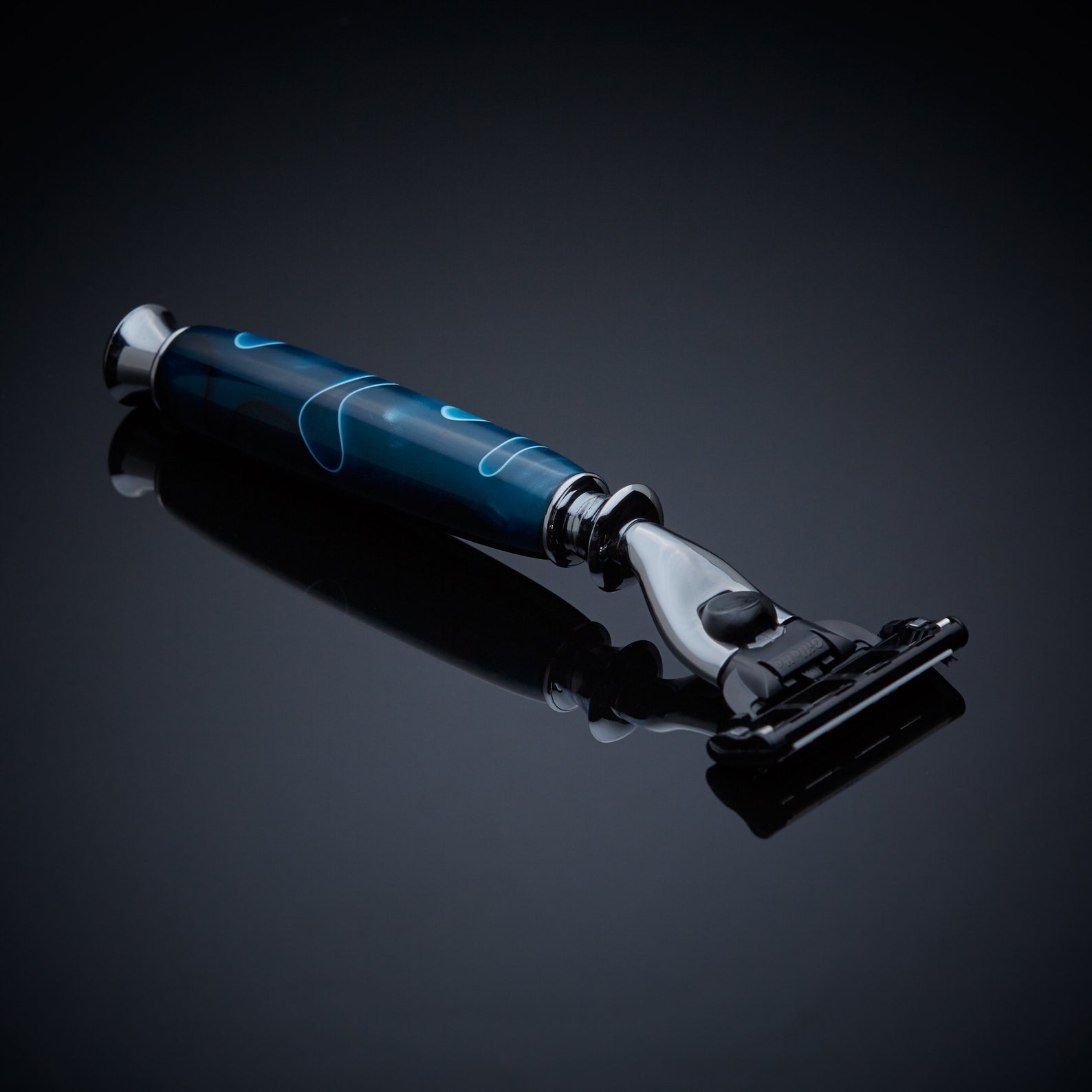 Aqua Blue Razor for Gillette Mach 3 and Venus Blades Handmade - Etsy