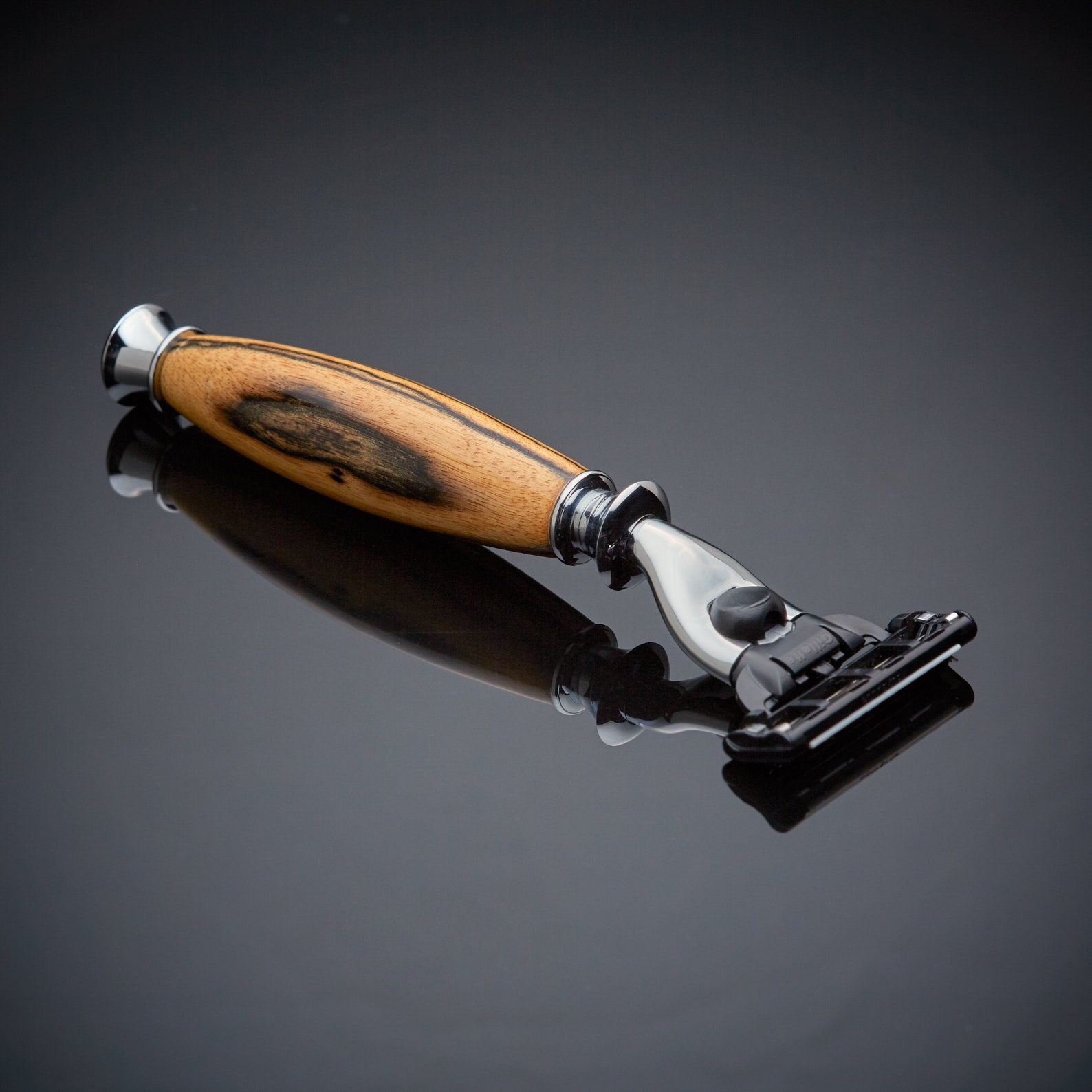 Wooden Razor made from Sustainable Pale Moon Ebony Fits | Etsy