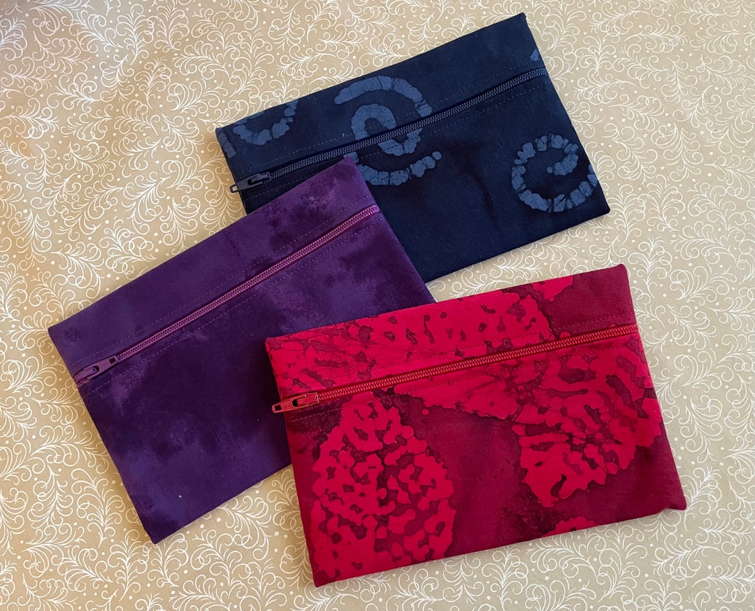 Batik Small Zipper Bags, Batik Travel Bag, Batik Zipper Pouch - Etsy