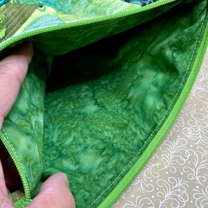 Happy Frogs Quilted Zipper Bag, Batik Frog Patchwork Zipper Bag - Etsy