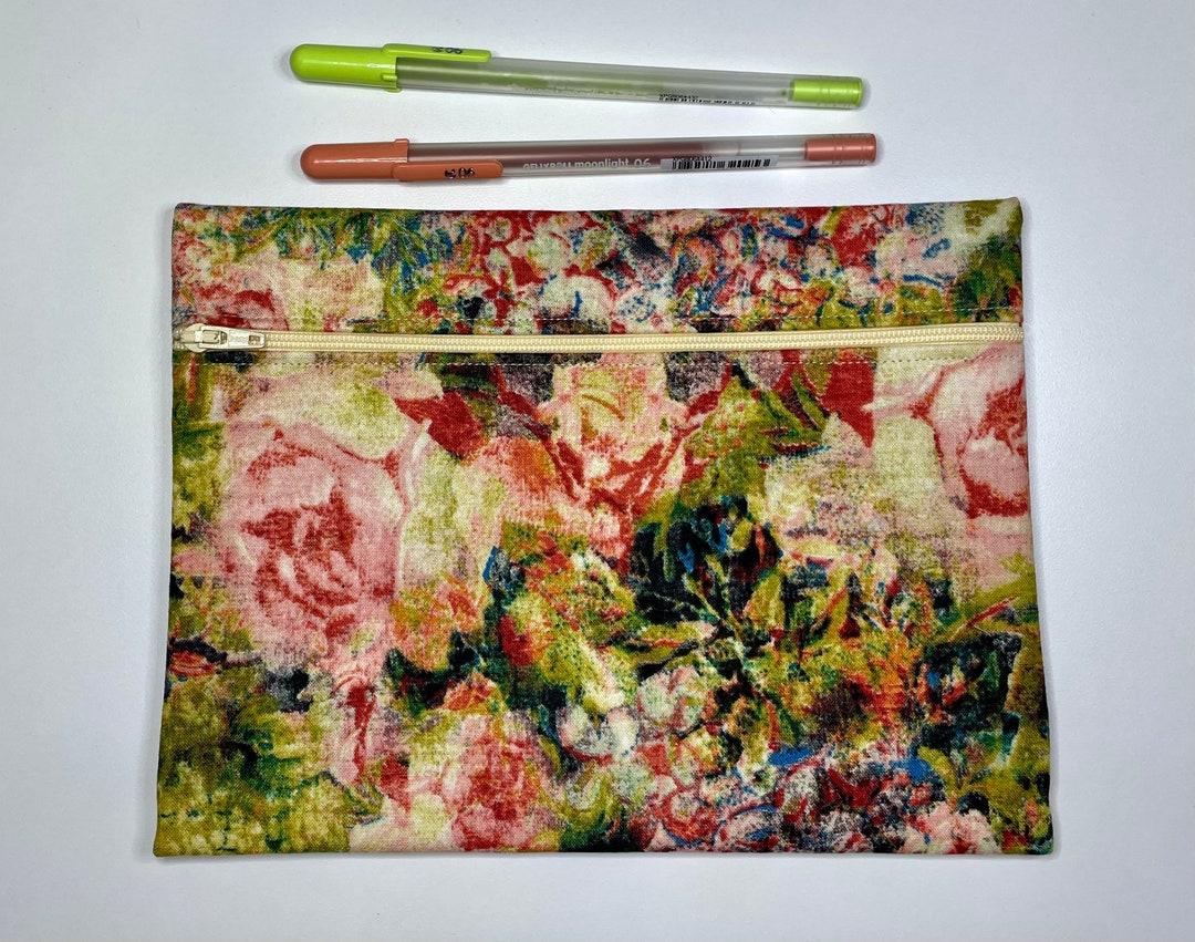Roses Zipper Pouch, Floral Garden Zipper Bag - Etsy