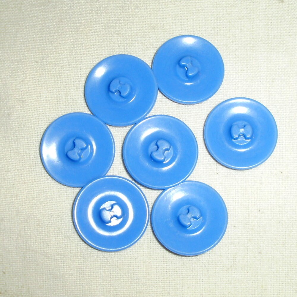 Set of Blue Swirl Plastic Medium Size Colt Buttons - Etsy