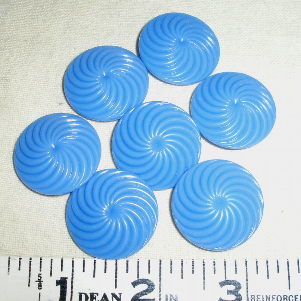 Set of Blue Swirl Plastic Medium Size Colt Buttons - Etsy