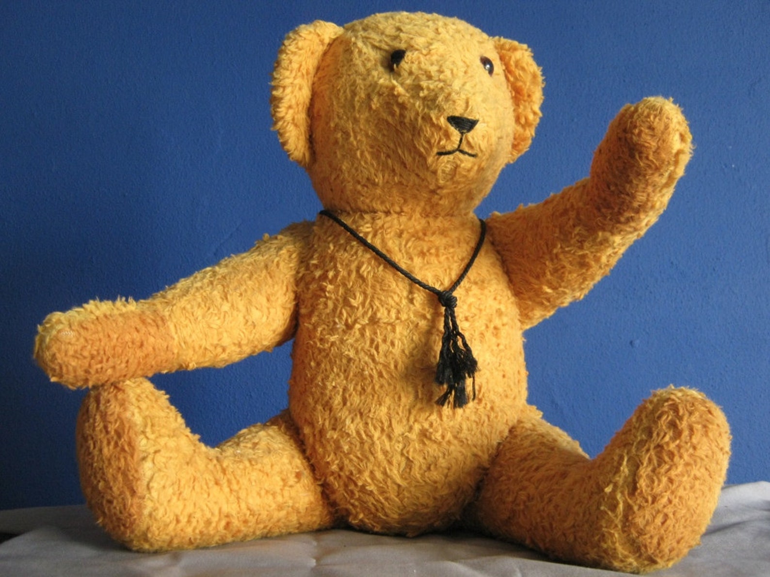 Textile Teddy Bear Cotton Teddy Bear Vintage Teddy Bear - Etsy