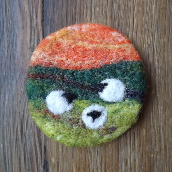 Needle Felted Brooch - Etsy UK