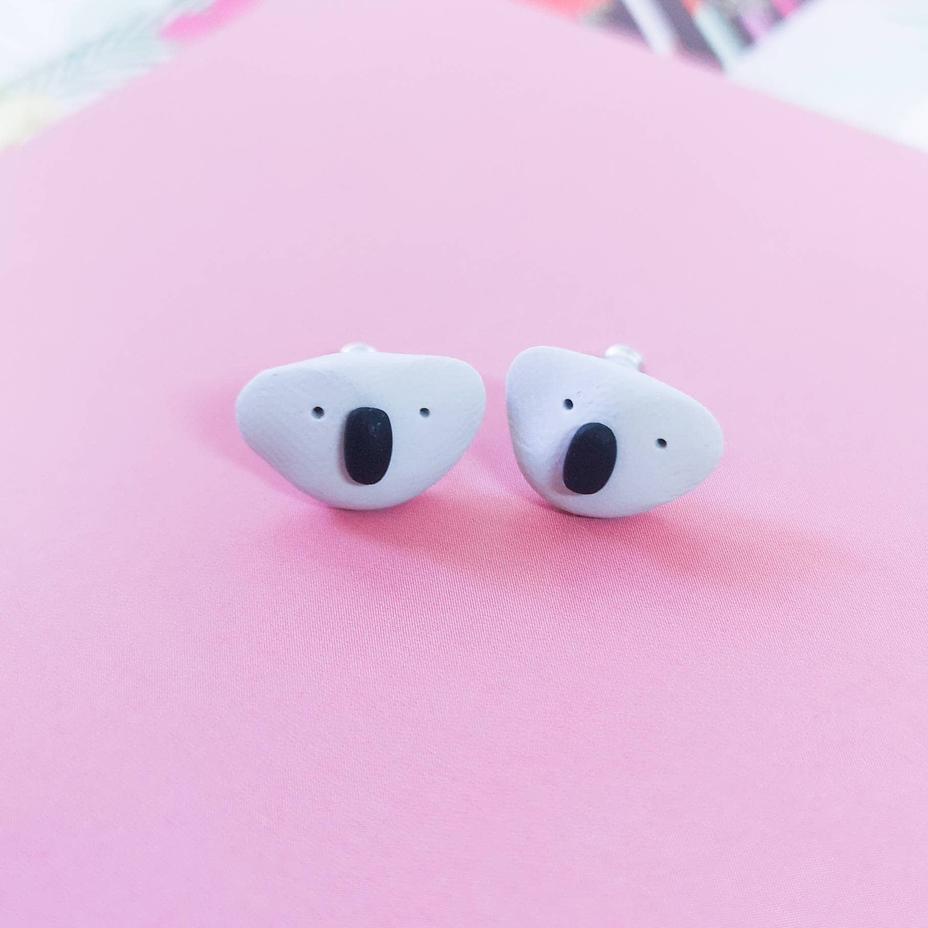 Koala earrings beautiful handmade polymer clay jewellery by | Etsy