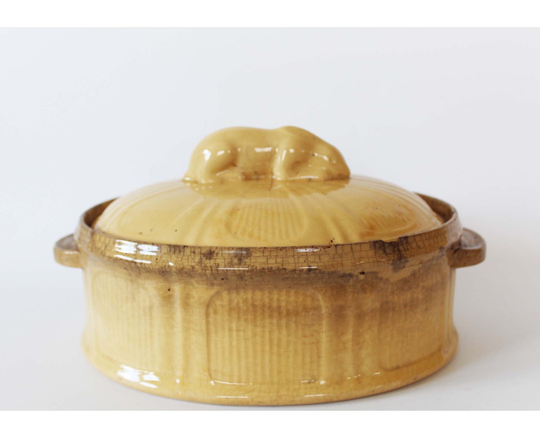 Large Antique Ceramic 19th Century Petrus Regout Tureen, Rabbit Dish ...