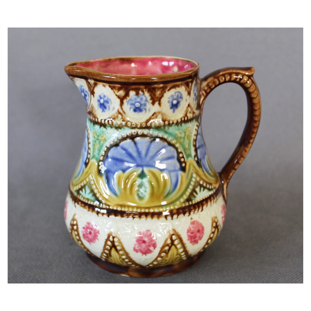 Antique Nimy Belgium Art Nouveau Late 19th Century, Majolica Ceramic ...