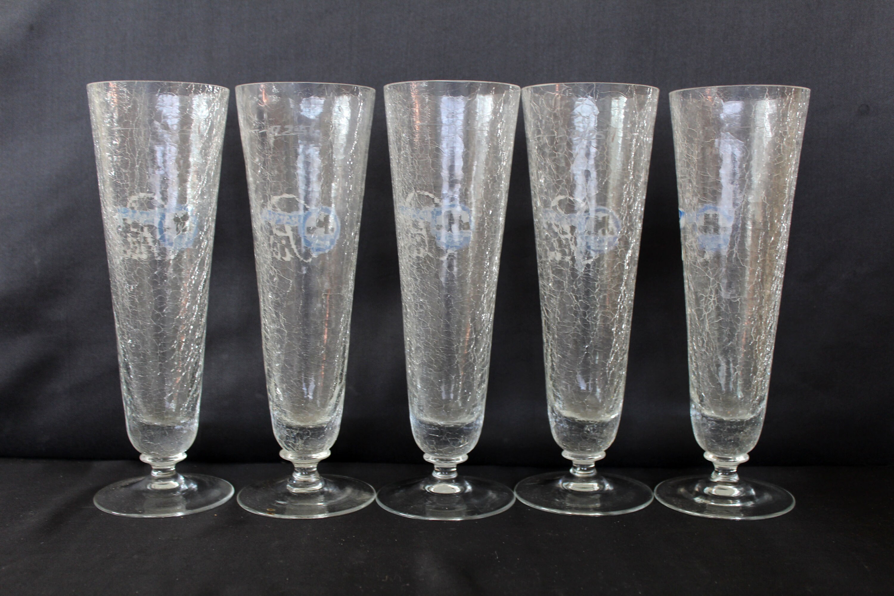 5 Vintage tall German beer glasses Pilsner glass Hansa Pils | Etsy