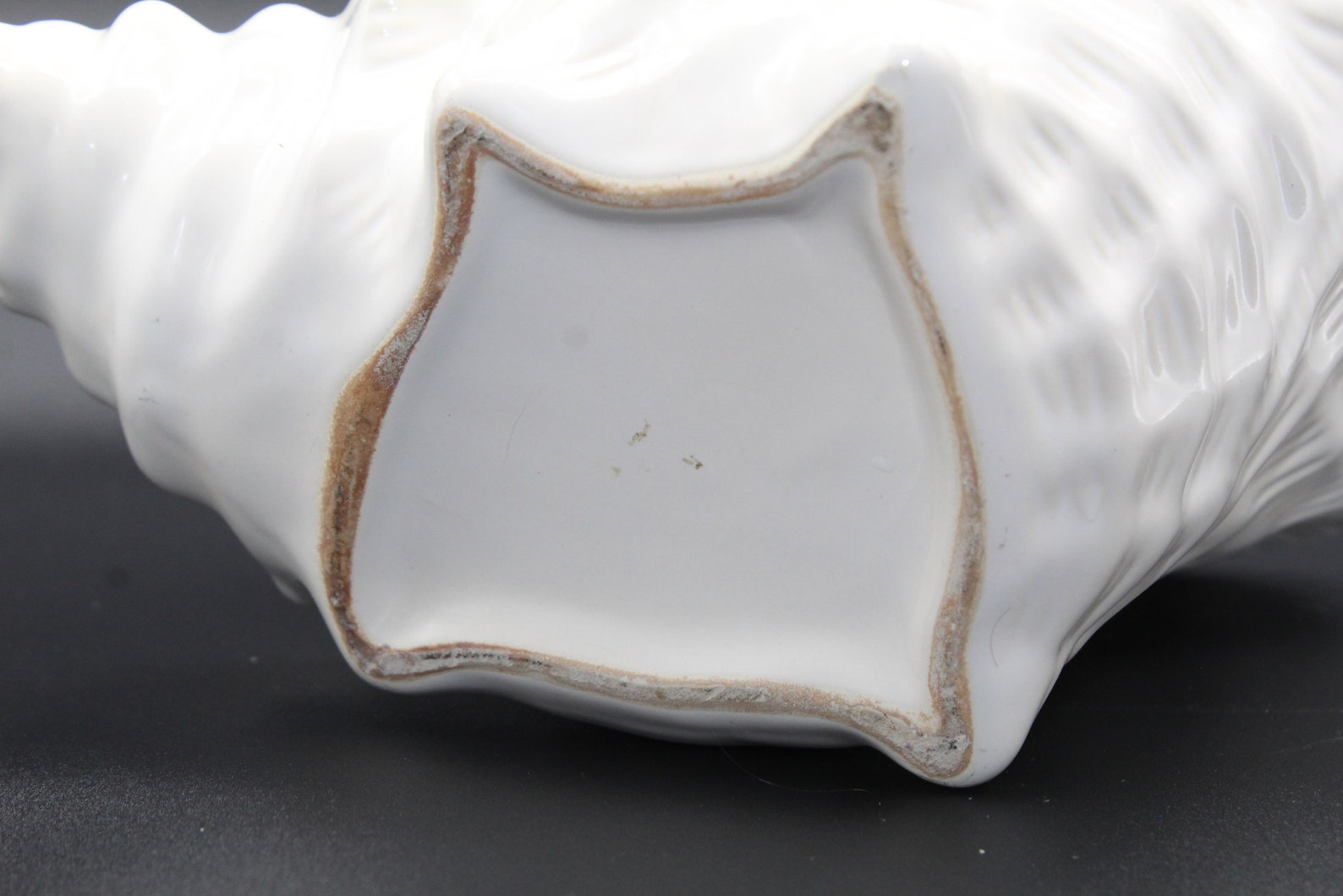 Large White Ceramic Planter Seashell Conch Shell Beach - Etsy