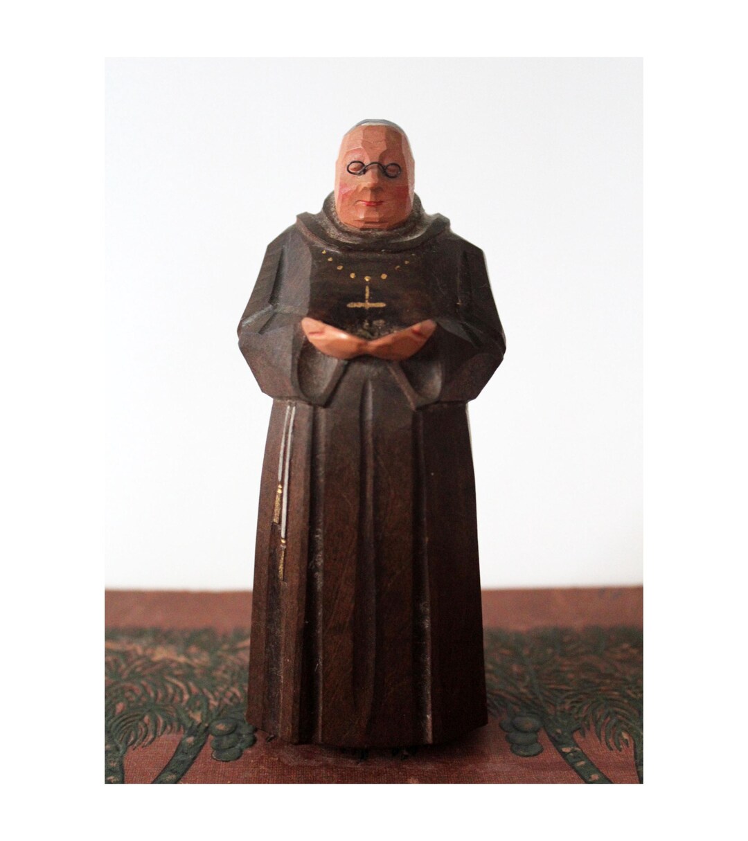 Vintage Vve Huggler-huggler Switzerland Novelty Hand Carved Wood Small ...