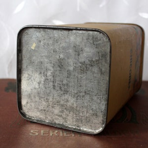 Art Nouveau Circa 1920s French Language Chicoree Tin Can, Vierge Noire ...