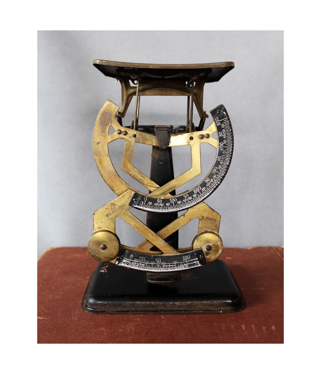 Antique Jakob Maul Hamburg Germany Bilateral Postal Scale, Letter Scale ...