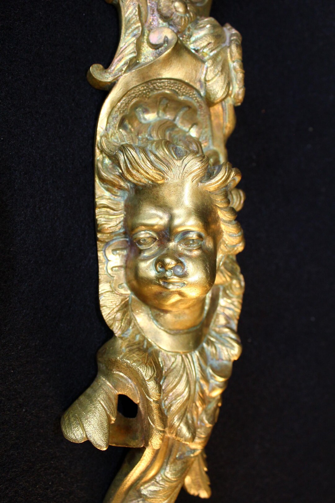 Large Antique French Cast Bronze Furniture Embellishment, Wall Decor ...