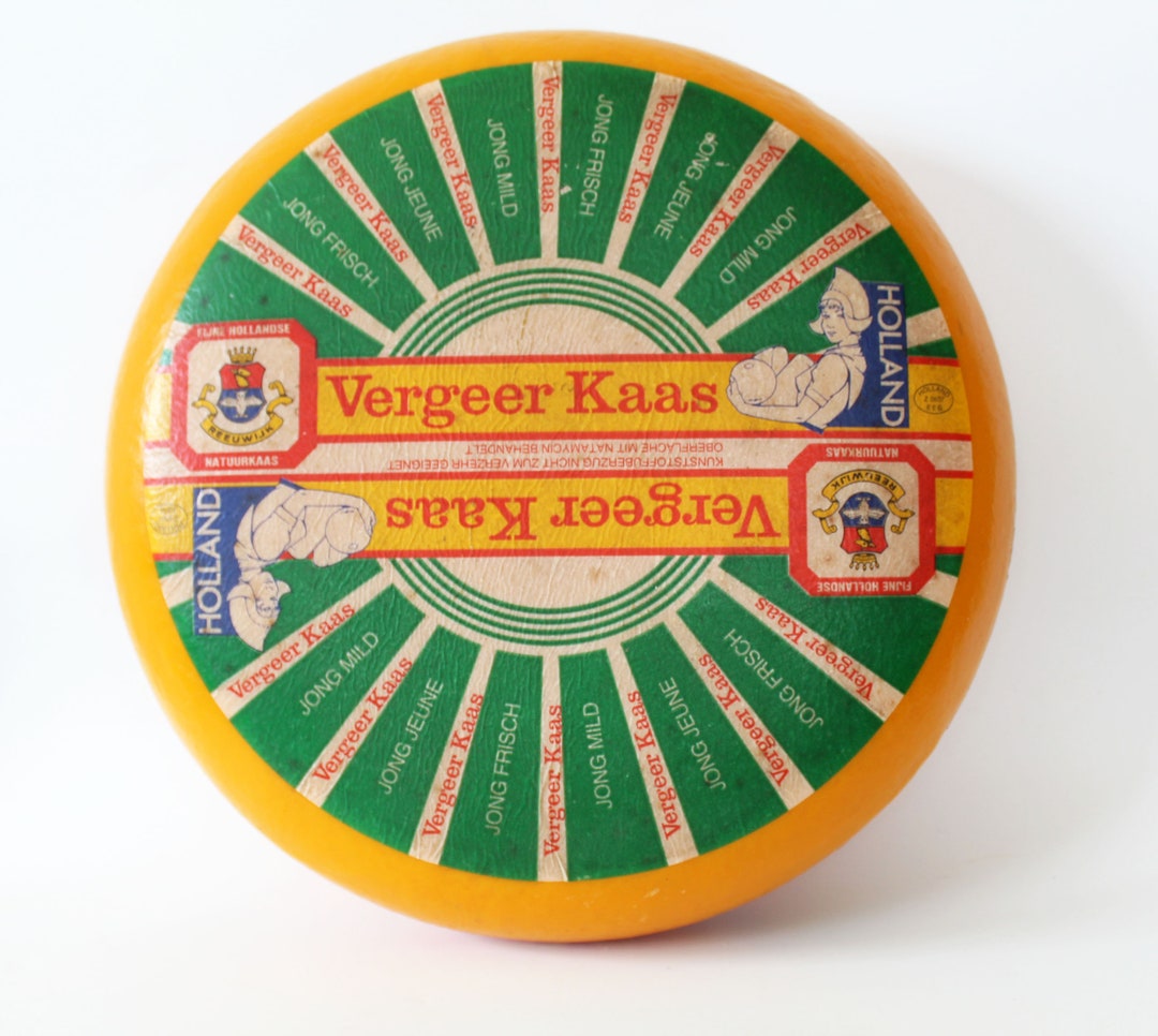 Vintage Life-size Plastic Cheese Wheel, Holland Dutch Gouda Shop ...