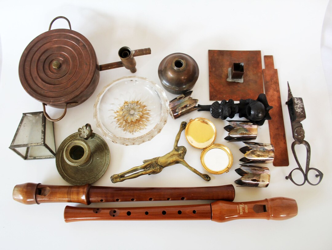 Antique and Vintage Job Lot Mix, Collection, Curios, Decor, Photo Props ...