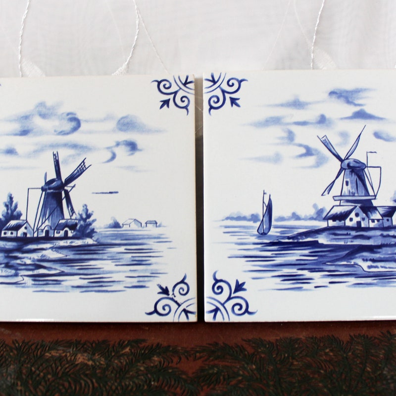 2 by 2 Delft Tiles - Etsy