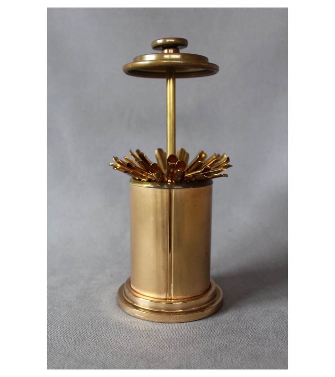 Vintage Cigarette Dispenser Metal and Wood, Pop-up Dispenser ...