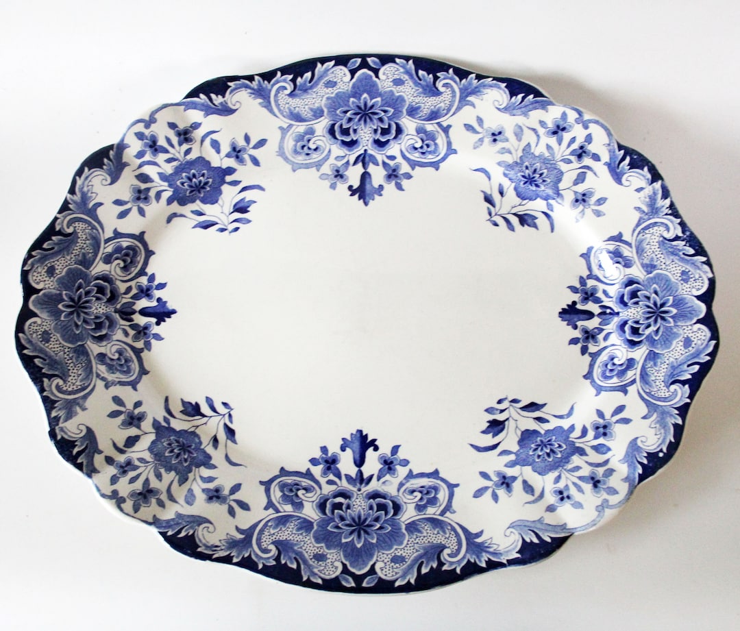 Antique 19th Century Extra Large Ceramic Platter, Boch Freres Keramis ...