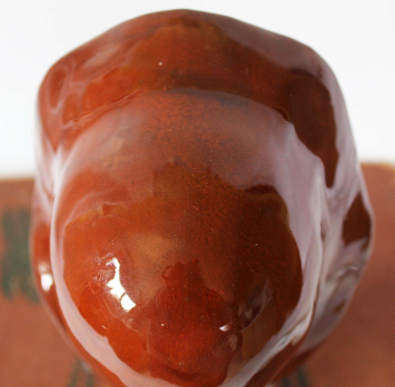 Vintage Circa 1970s Ceramic Sculpture, Lady With Hat, Dark Colored Skin ...