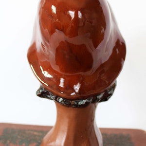 Vintage Circa 1970s Ceramic Sculpture, Lady With Hat, Dark Colored Skin ...
