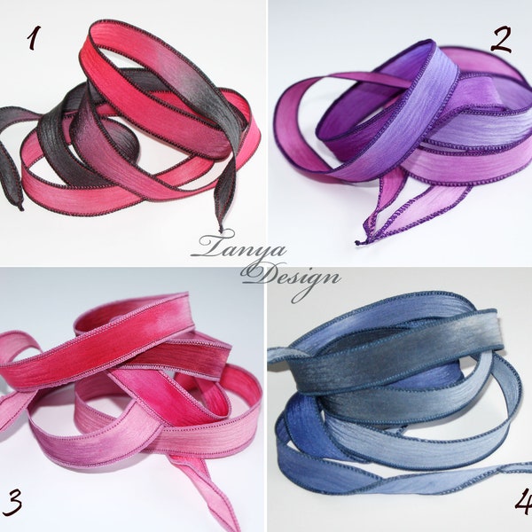 Silk Ribbon Necklace - Etsy