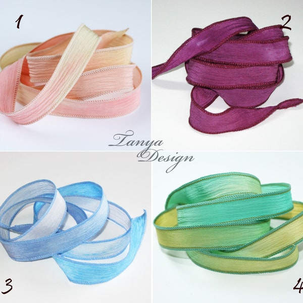 Silk Ribbon Necklace - Etsy