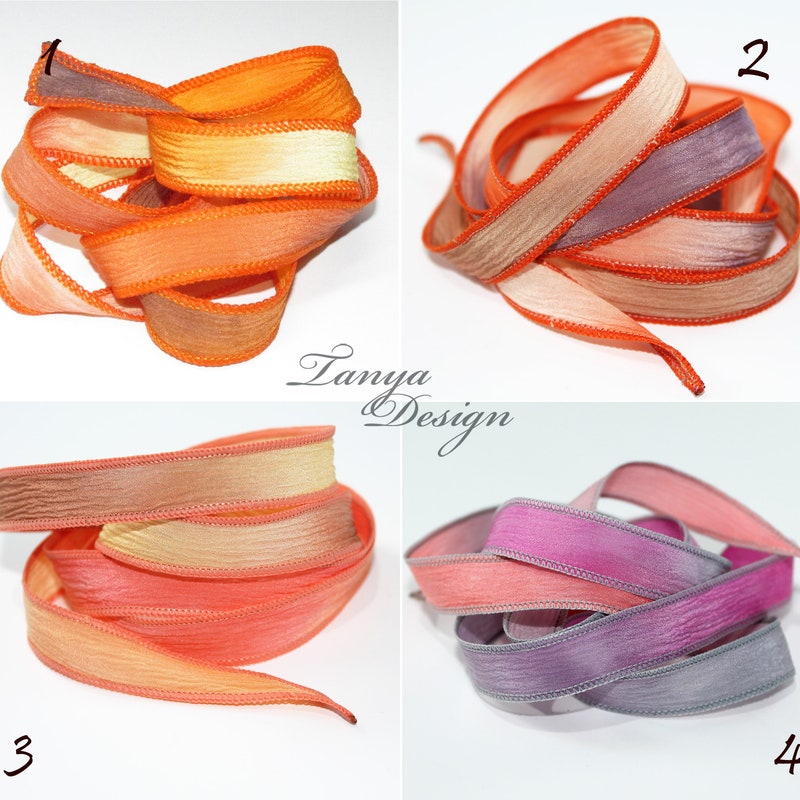 Silk Ribbon Necklace - Etsy