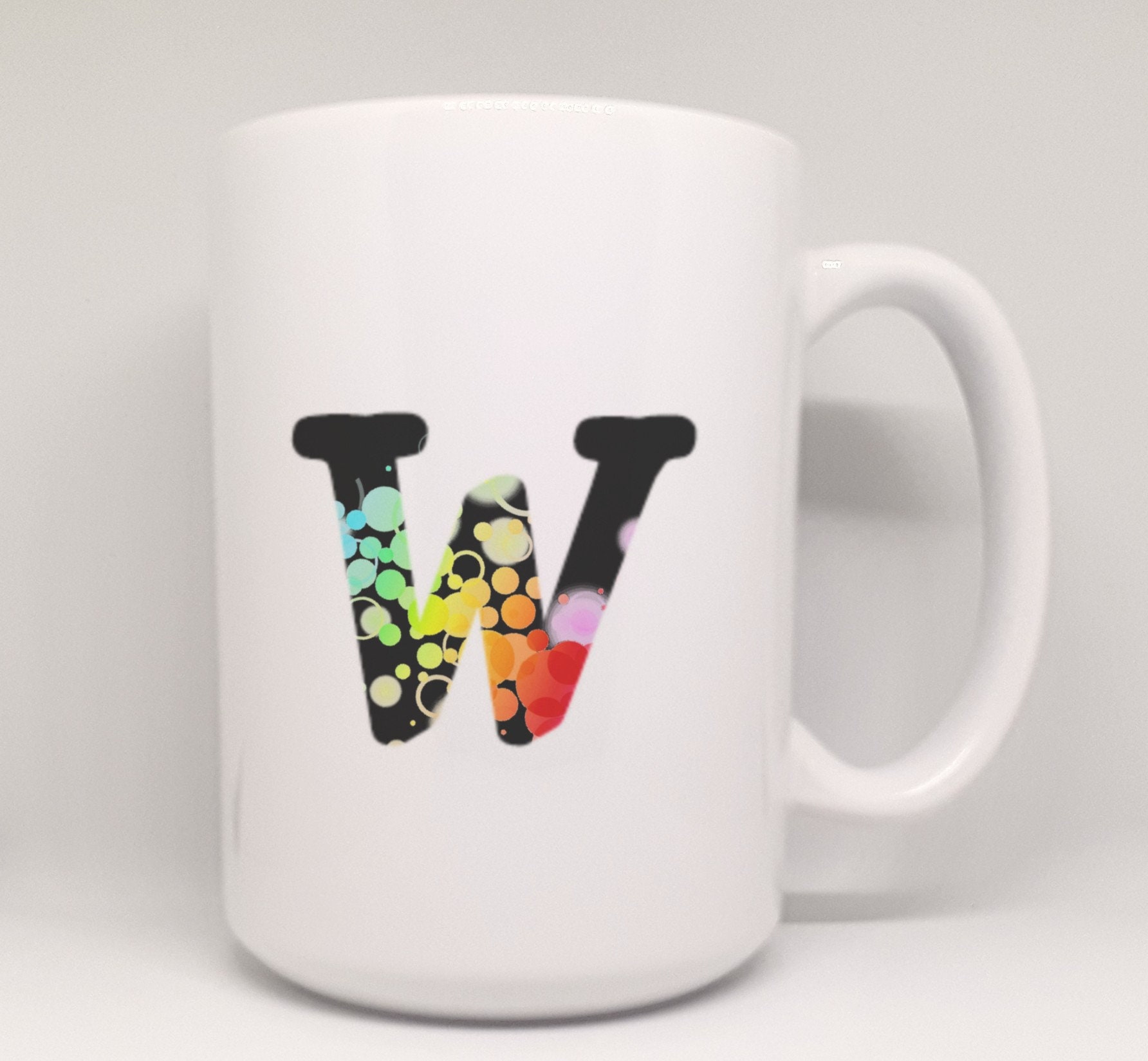 Large Customizable Initial Mug | Design Your Mug | Personalized ...