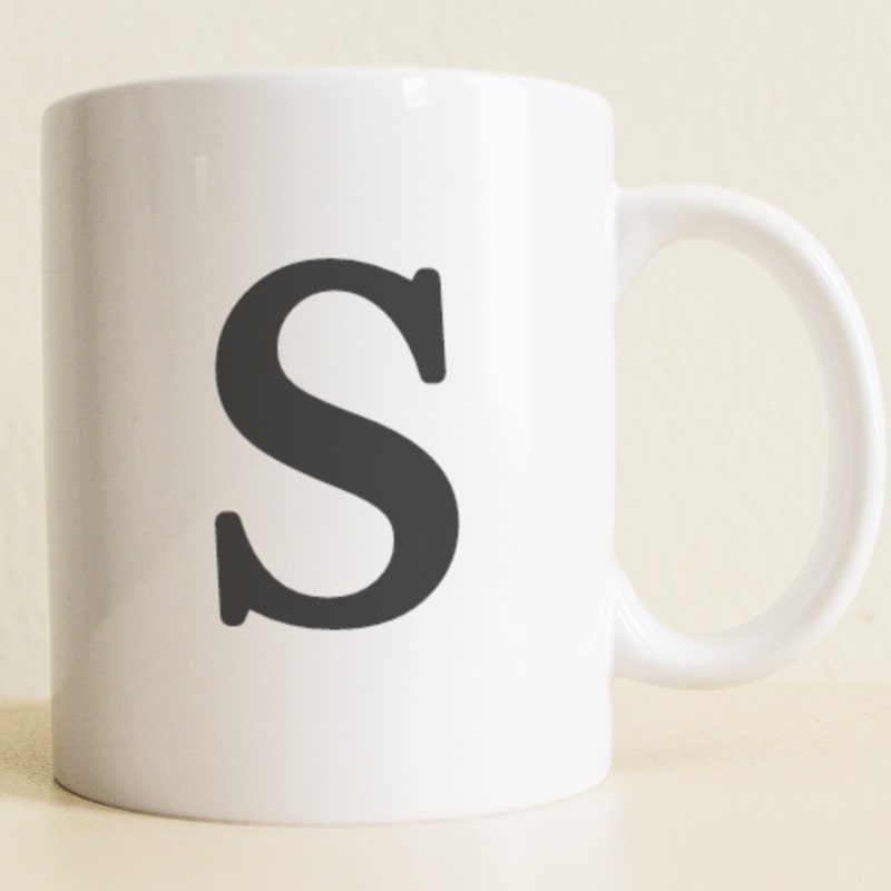 Initial Mugs - Etsy