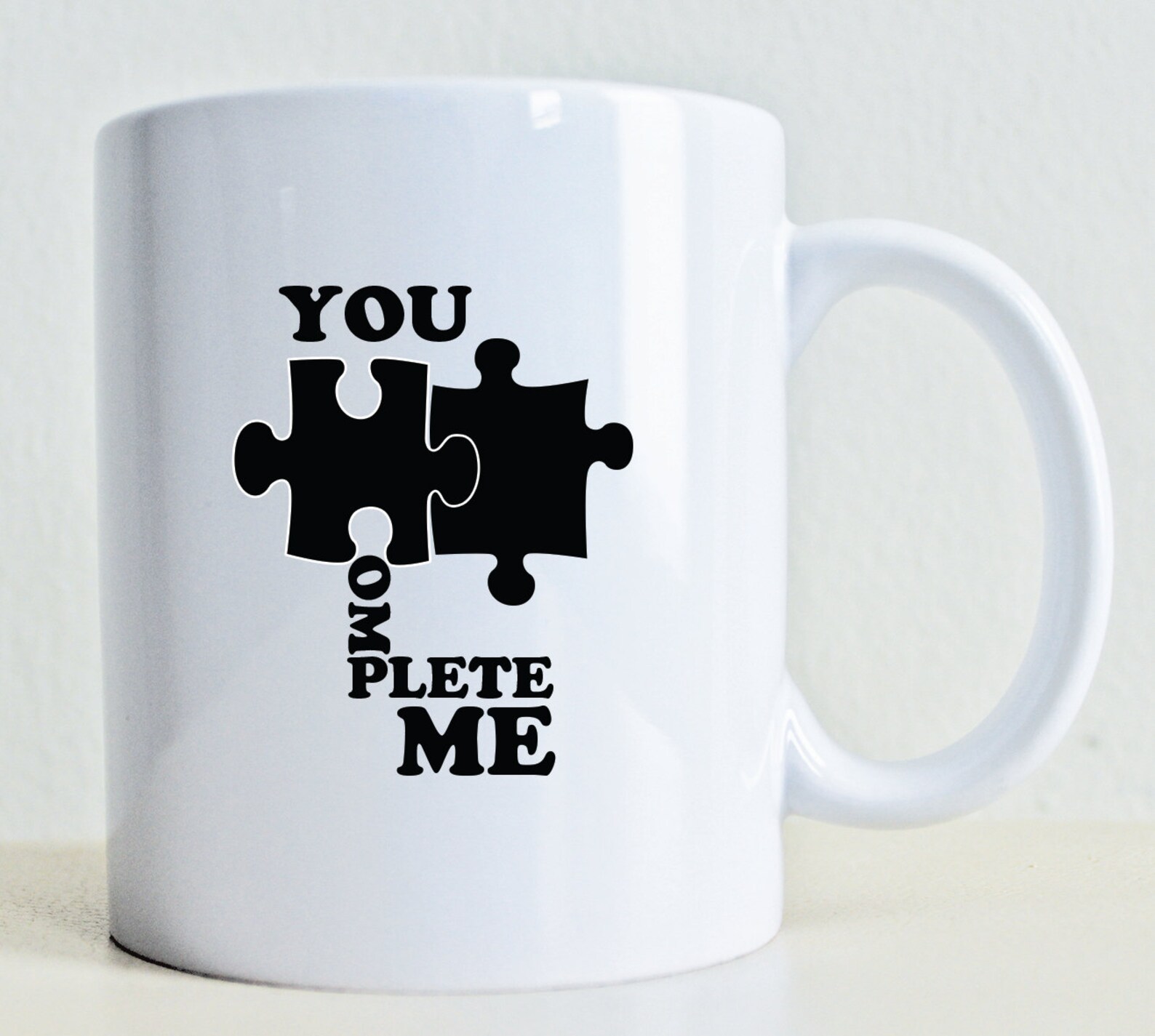 You Complete Me Gift Mug | Puzzle Pieces Mug | Couple Gift Mug ...