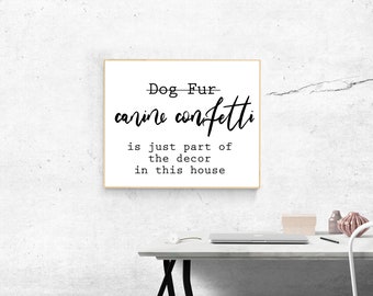 Canine Confetti Sign - Etsy