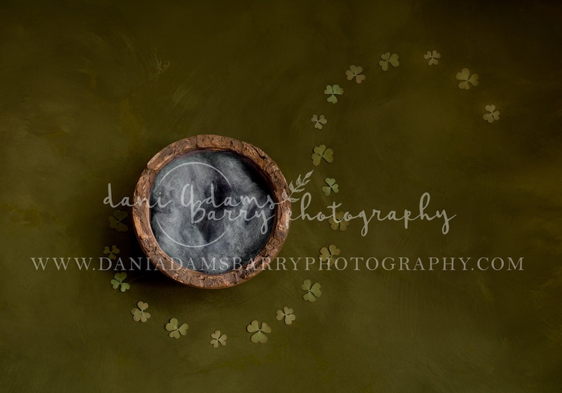 St Patrick's Day Newborn Digital Backdrop: Clover Rainbow (instant ...