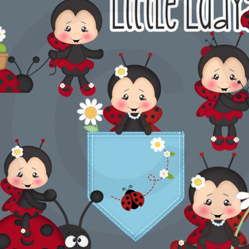 Ladybug Spring Clip Art-instant Download-digital - Etsy