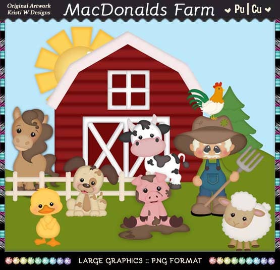 Old Macdonalds Farm Images Clipart