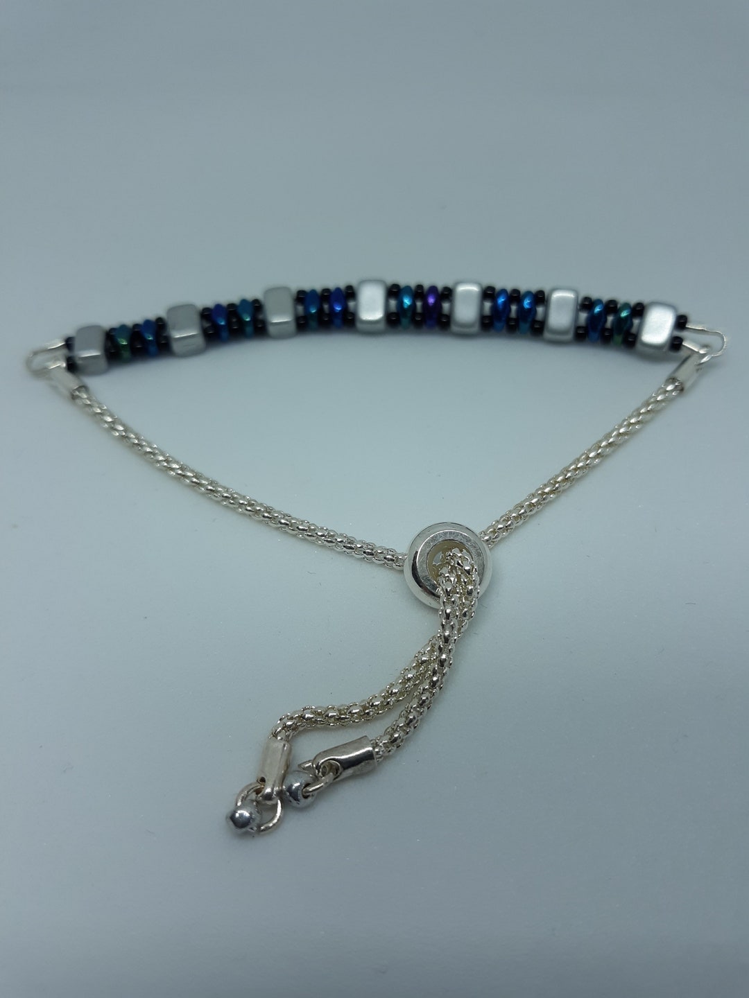 Handmade Y Chain Slide Bracelet, This is a One-of-a-kind Piece, Very ...