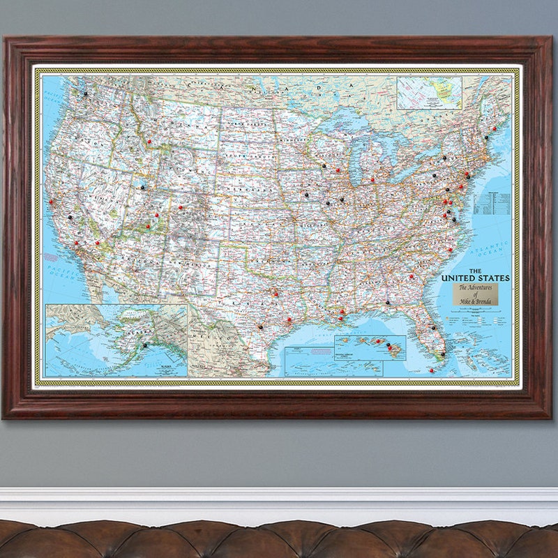 PushPinTravelMaps - Etsy