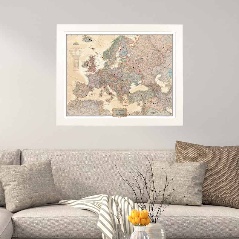 Europe Map - Etsy