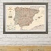 Personalized Executive Spain and Portugal Push Pin Travel Map 25.5x36.5 ...