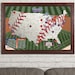 Personalized Baseball Adventures Travel Map - Baseball Stadium Map ...