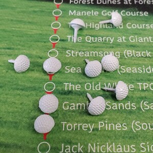 Golf Ball Push Pins Novelty Pins Custom Golf Ball Pins Thumb Tacks ...