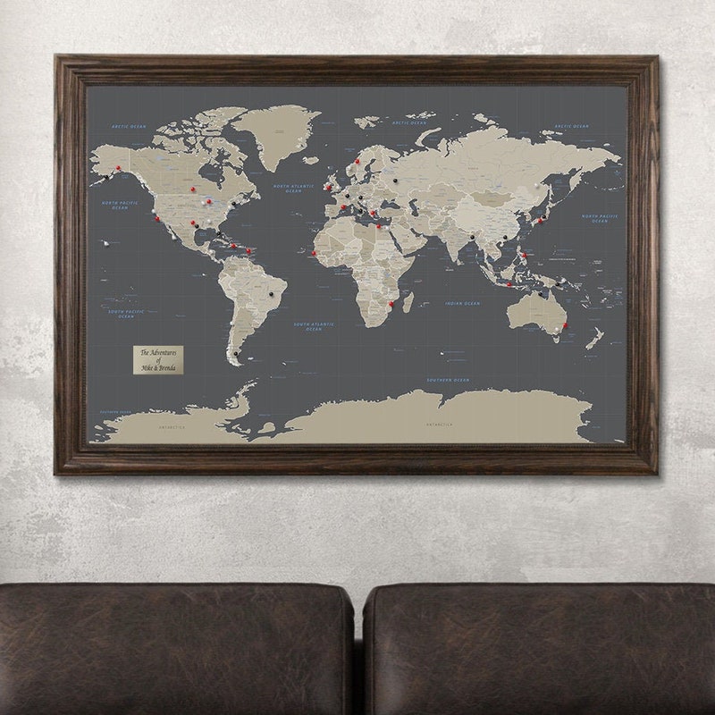 Personalised Map - Etsy