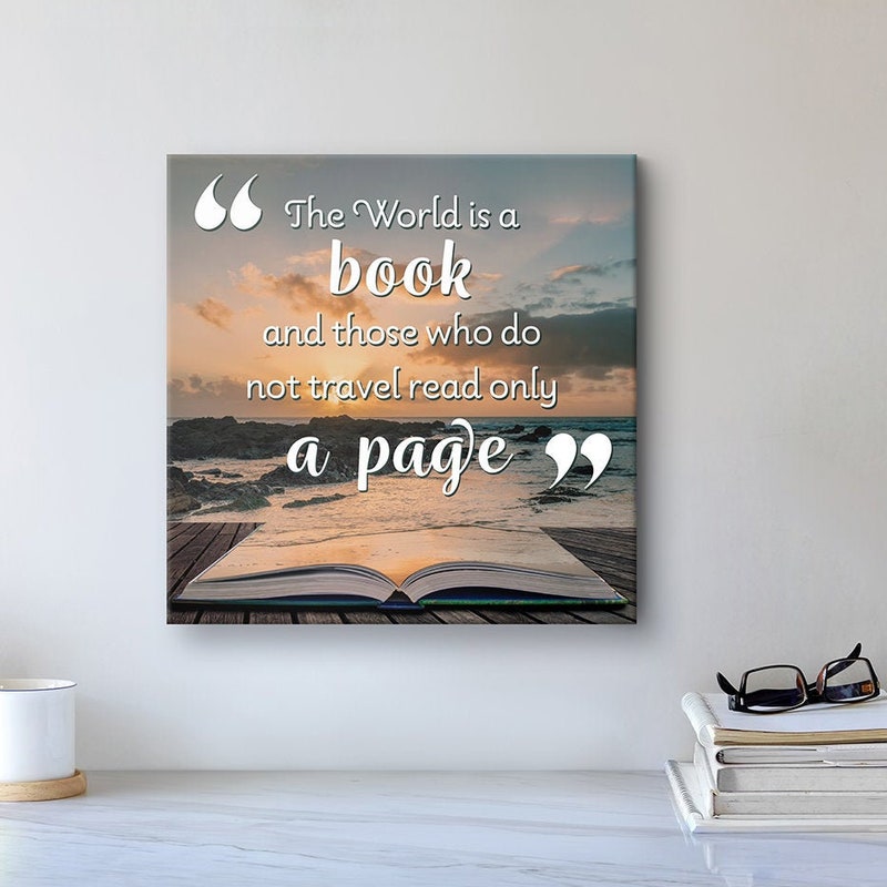 The World is a Book - Etsy