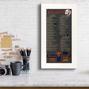 Scary Places Bucket List Tracker - Free Personalization! - Pin Travels ...