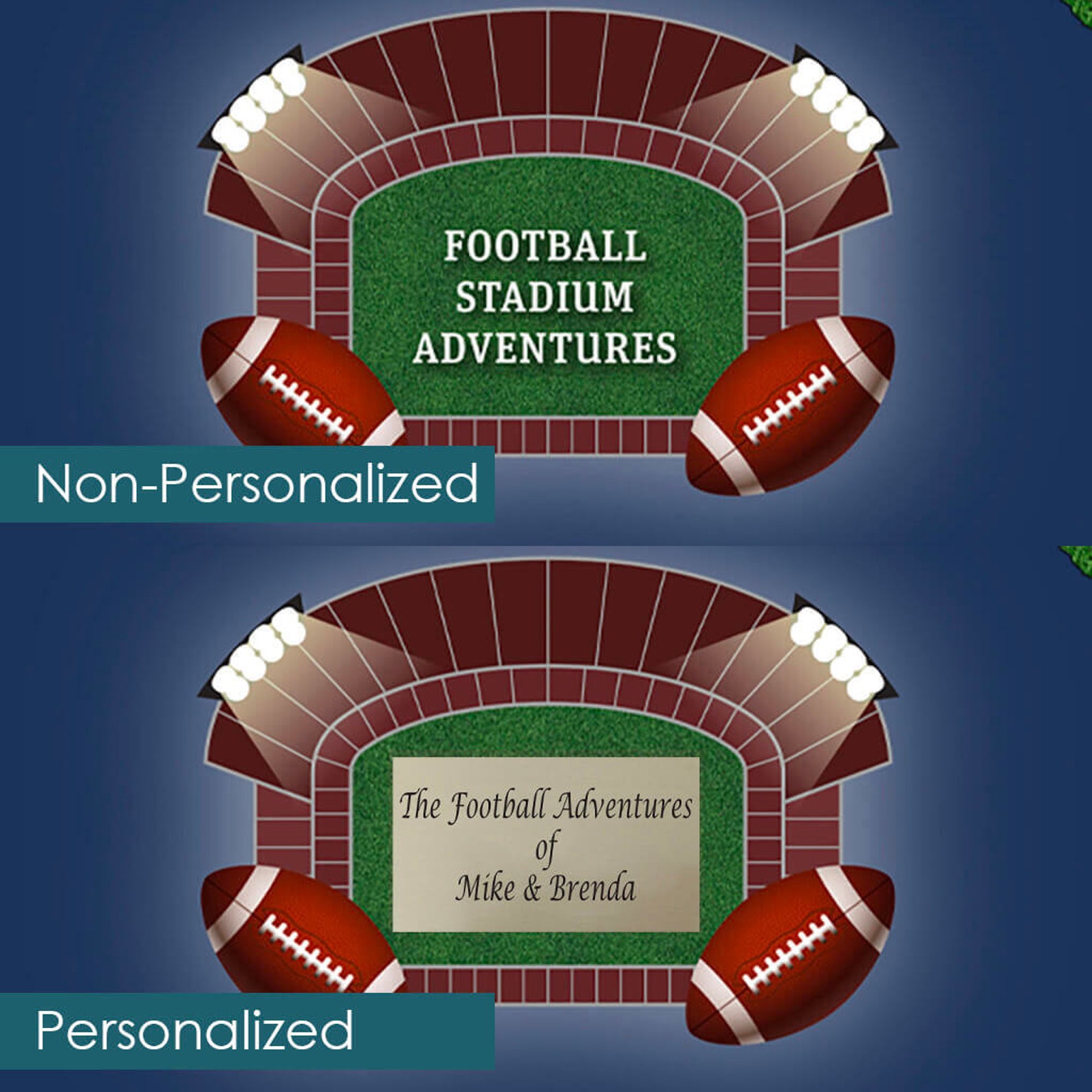 Personalized Football Stadium Pin Map - Track Pro Football Stadiums ...